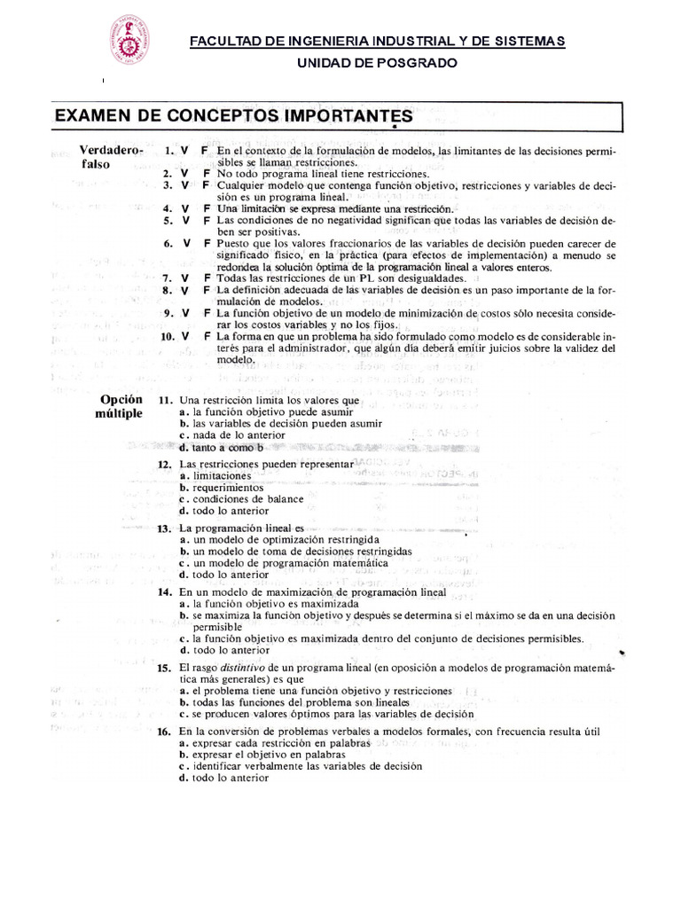 Repaso de Conceptos Importantes | PDF