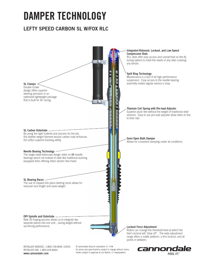 Cannondale ForkInformation | PDF | Manufactured Goods