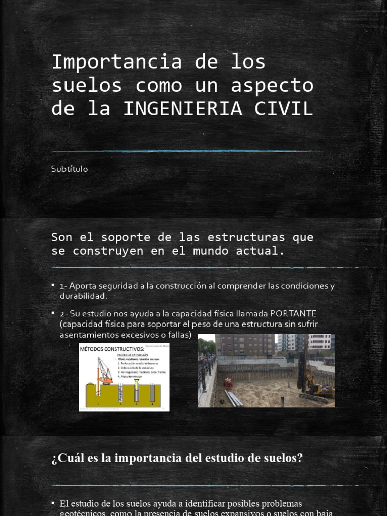 Importancia de los suelos como un aspecto de | PDF