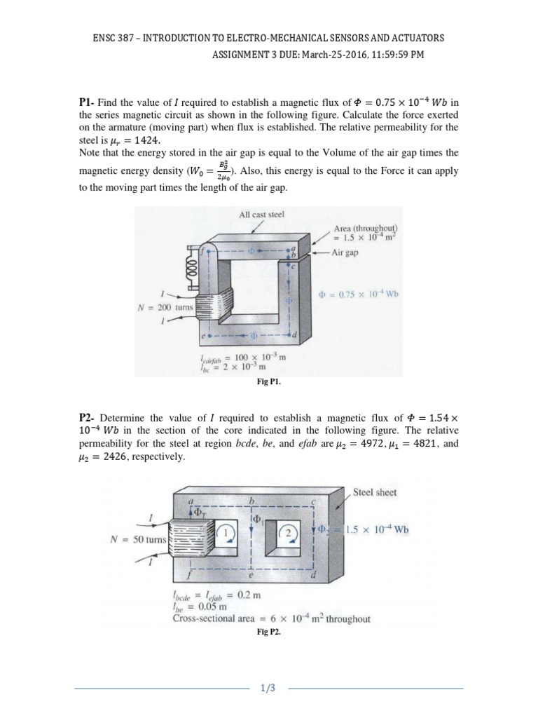 2016_March Assignment 3 | Download Free PDF | Electric Motor | Electricity