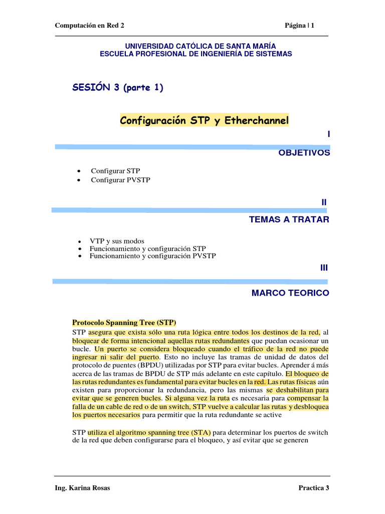 Configuración de STP y PVSTP en Redes | PDF | Protocolos de red ...