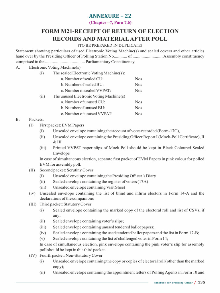 Election Material Return Guide | PDF | Electronic Voting | Evaluation Methods