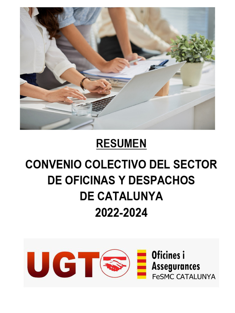 Resumen Convenio Colectivo Oficinas y Despachos de Catalunya 2022 2024 | Descargar gratis PDF ...