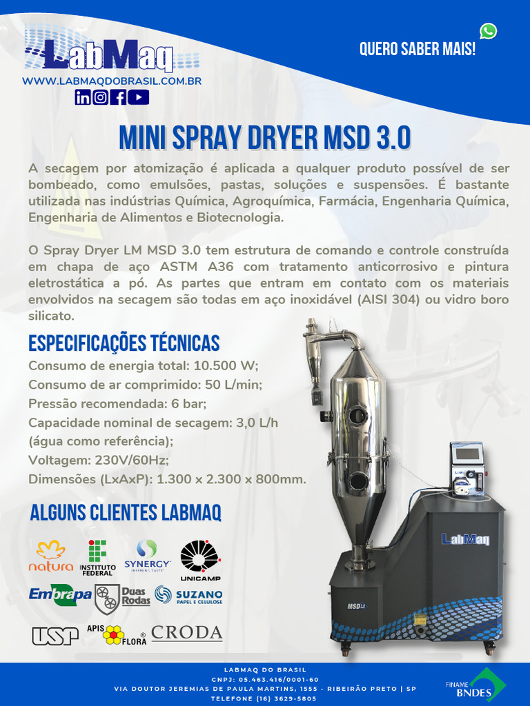 MINI SPRAY DRYER MSD 3.0 v3 | PDF
