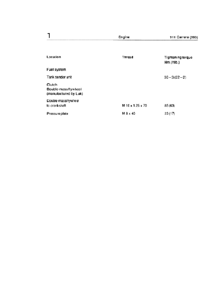 993 964 3.6 Engine Torque Specs 4 | PDF