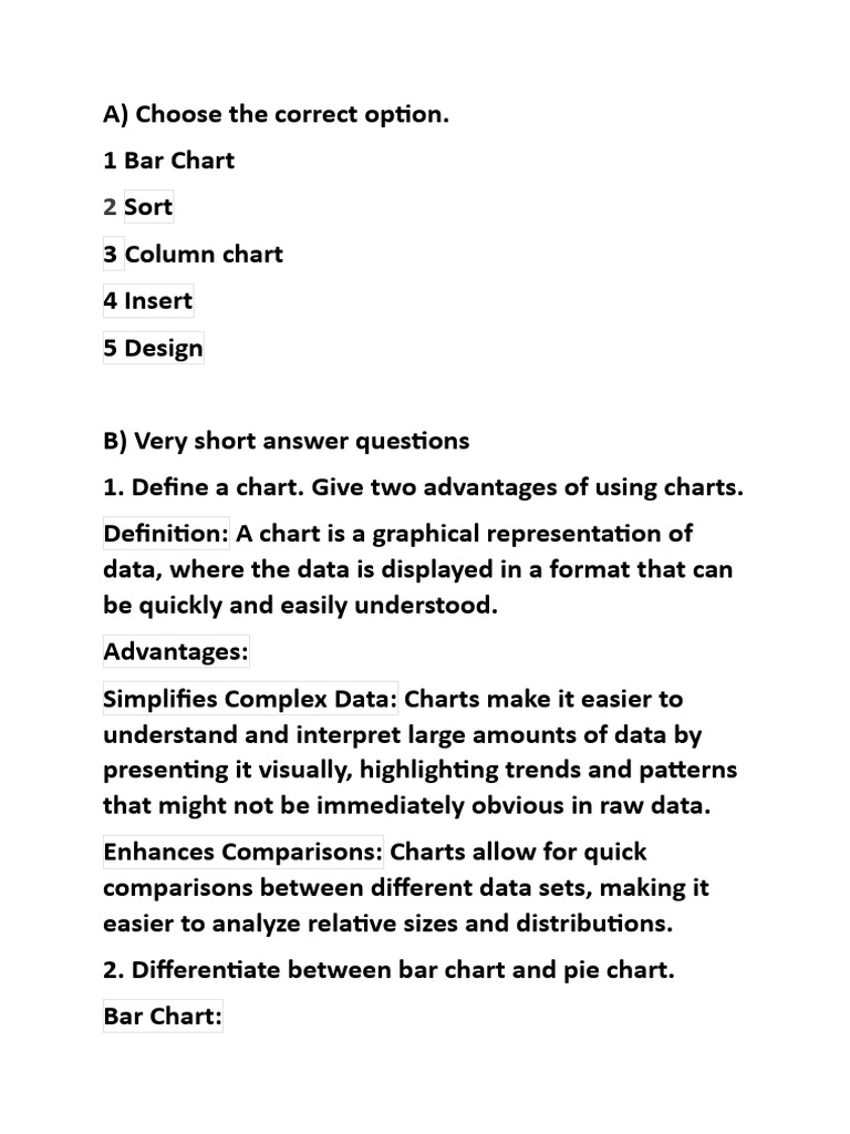 Set 3 Ans | PDF | Chart | Pie Chart