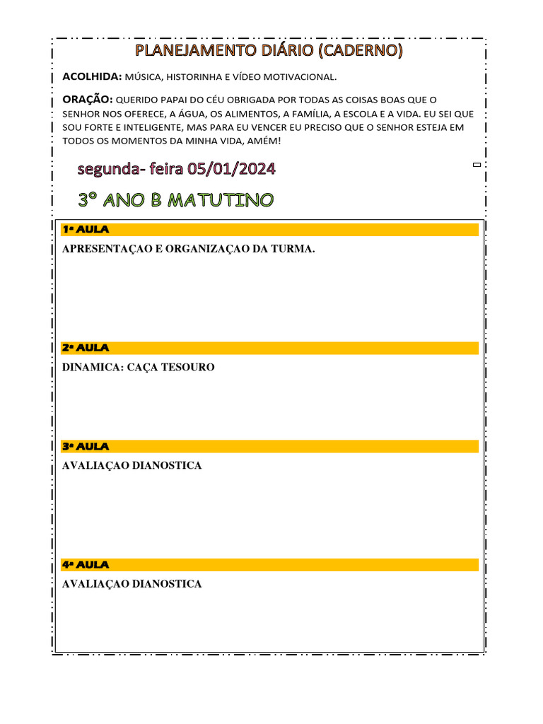 Modelo de Word 3º B | PDF