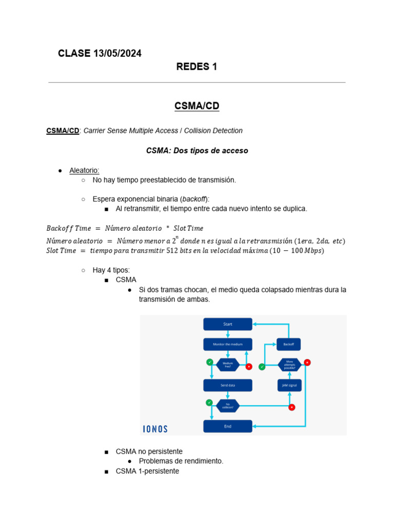 CSMA-CD Clase 13-05 | PDF