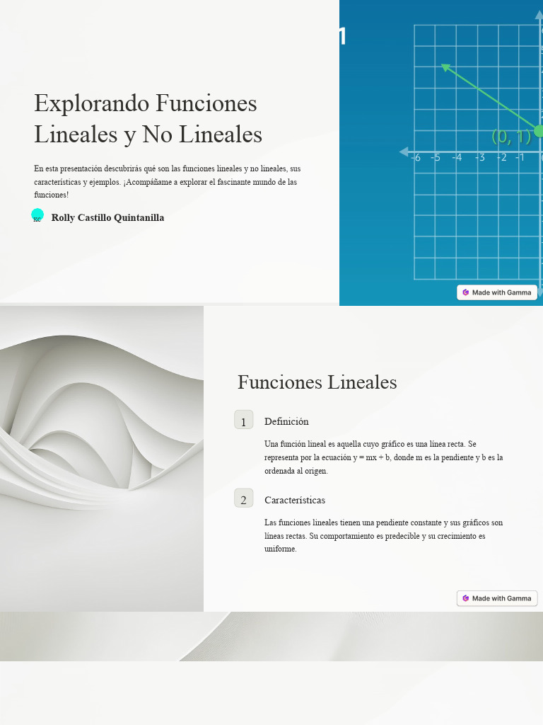 Explorando Funciones Lineales y No Lineales | PDF | Sistema no lineal ...