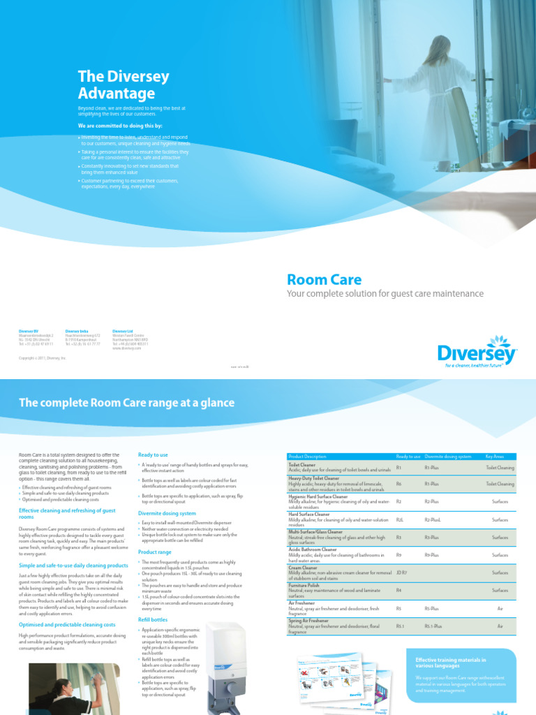 Room Care Brochue en EU HRNC | PDF | Bathroom | Toilet