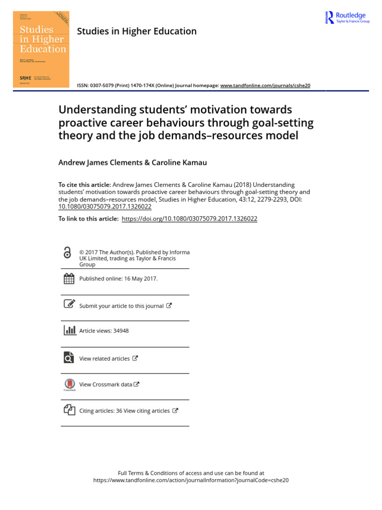 Student Career Motivation Insights | PDF | Goal Setting | Goal