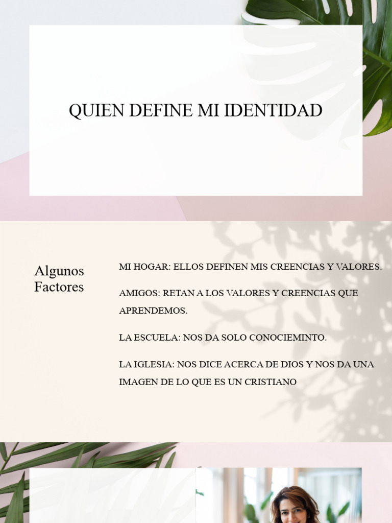 Definiendo mi identidad y valores | PDF | Familia | Comportamiento