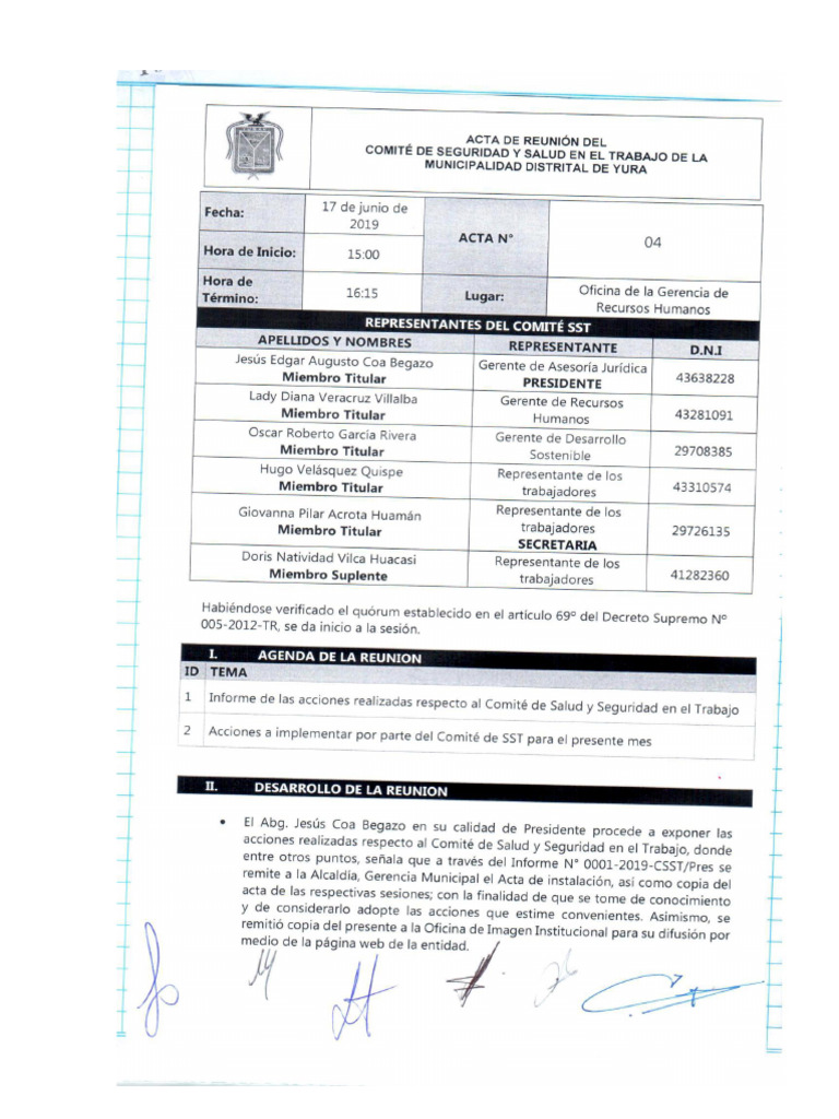 Acta - 04 2019 CSST | PDF