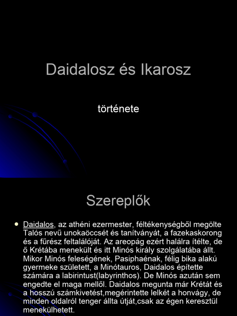 Daidalosz Es Ikarosz - (Bohuss) | PDF