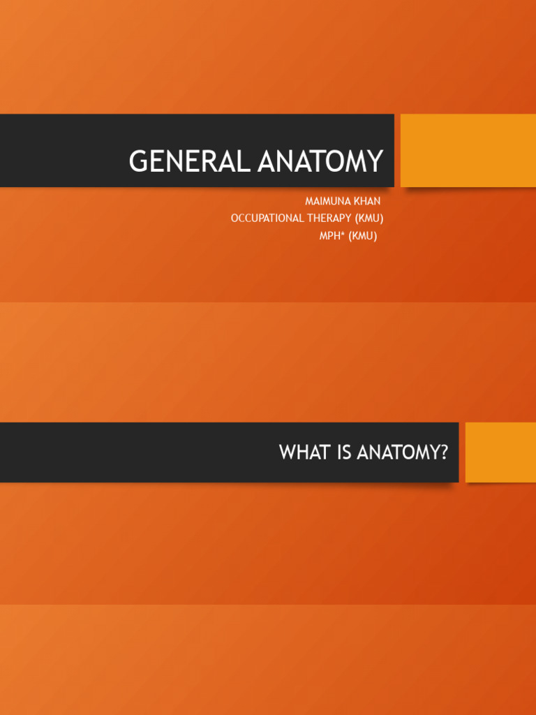 General Anatomy | PDF | Anatomical Terms Of Motion | Anatomical Terms ...