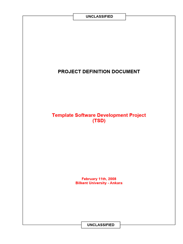 Proj.def.Doc.template En | Download Free PDF | Verification And Validation | Software