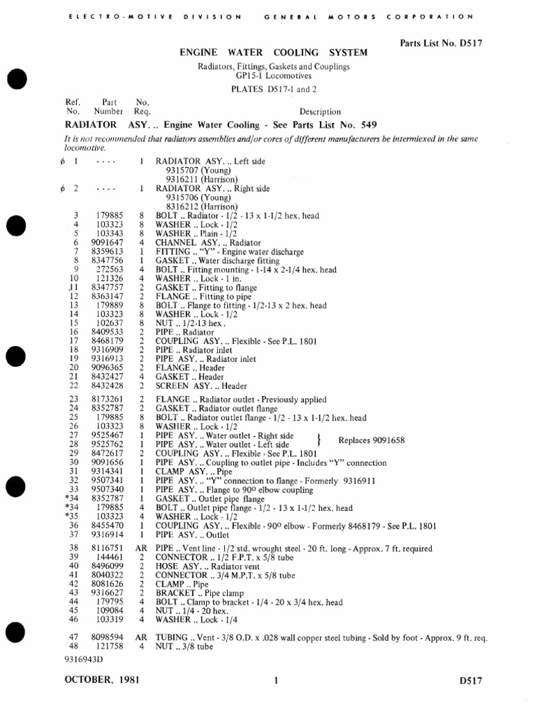 Emd - 2 Cooling System | PDF | Pipe (Fluid Conveyance) | Washer (Hardware)