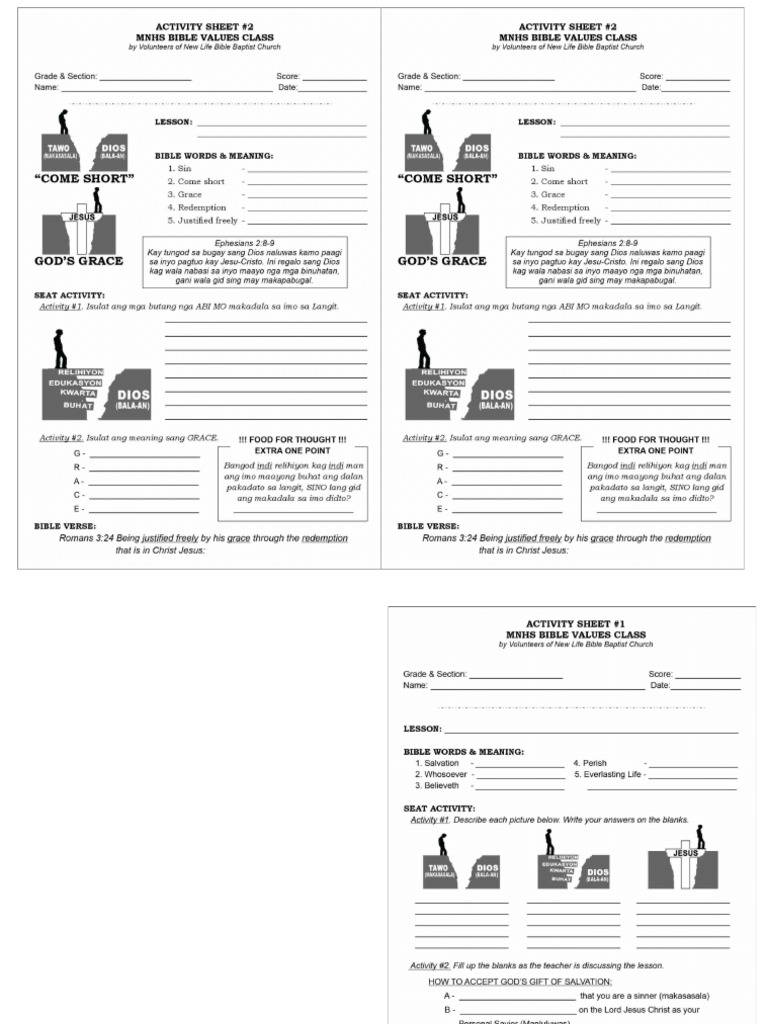 Activity (Salvation) | PDF