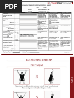 FMS Scoring Sheet | PDF
