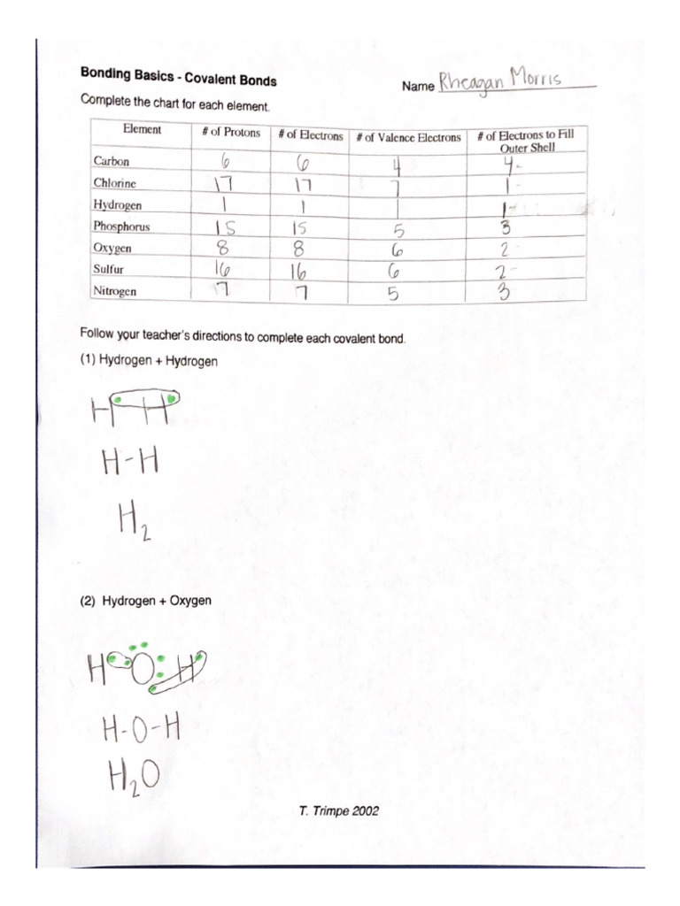 Bonding Basics - Covalent Bonds | PDF