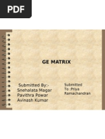 Module III - GE Nine Cell Matrix | PDF | General Electric | Private Sector