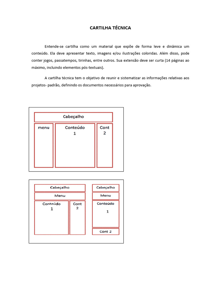 Modelo Cartilha Técnica - Simples | PDF