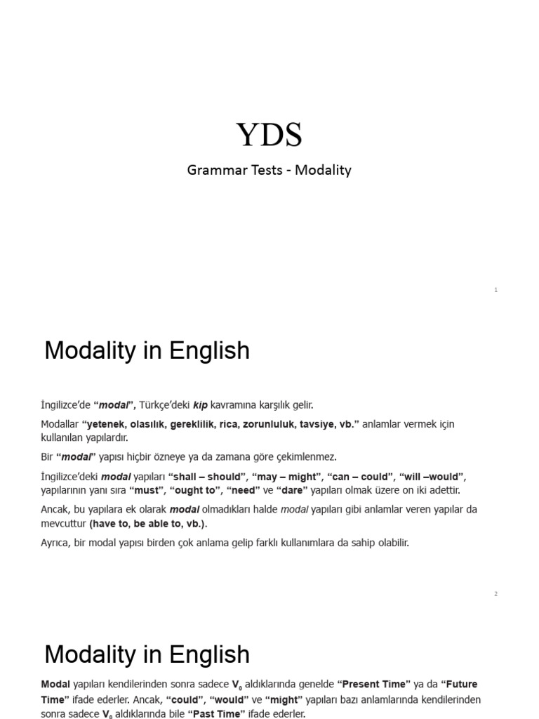 4 Grammar Modality | PDF | Interpretation (Philosophy) | Linguistic Morphology
