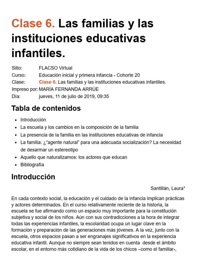 Las Familias y Las Instituciones Educativas Infantiles | Descargar gratis PDF | Familia ...