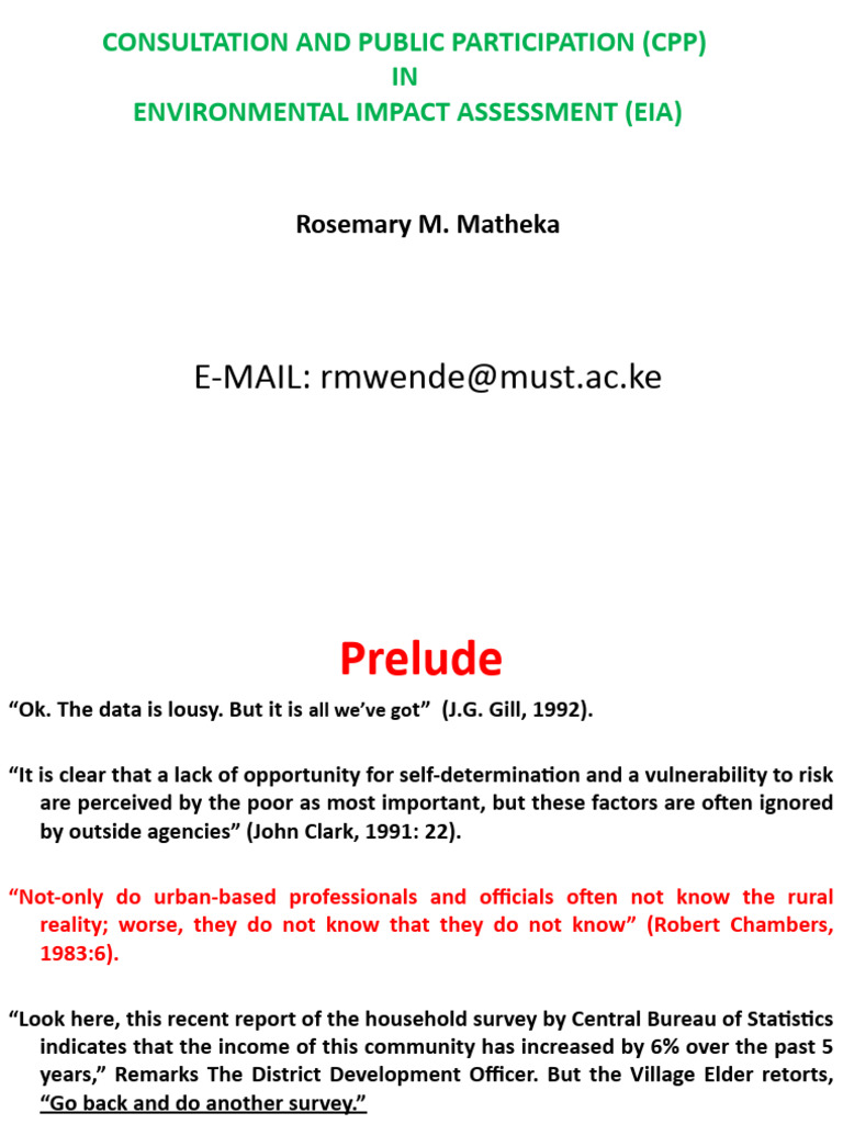CPP SLIDES-Vincent | PDF | Environmental Impact Assessment | Decision ...