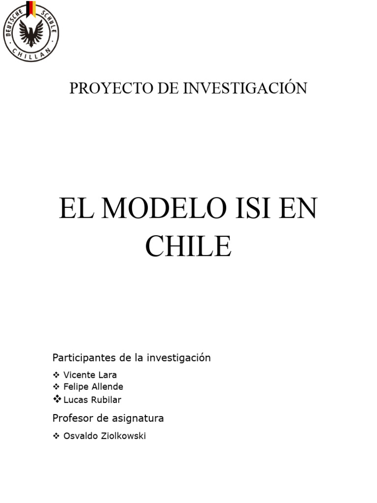 ISI en Chile | PDF | Economias | Chile