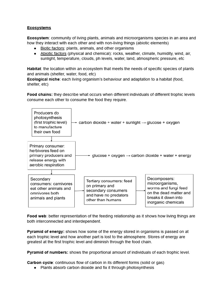 Understanding Ecosystems and Biodiversity | PDF | Ecosystem | Food Web