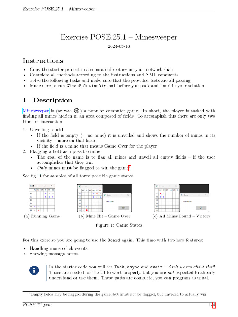 programming c#_25_1_minesweeper | PDF | Red | Computing
