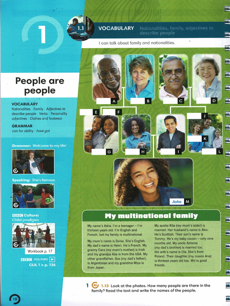 Wider World 1 Student's Book Unit 1 | PDF