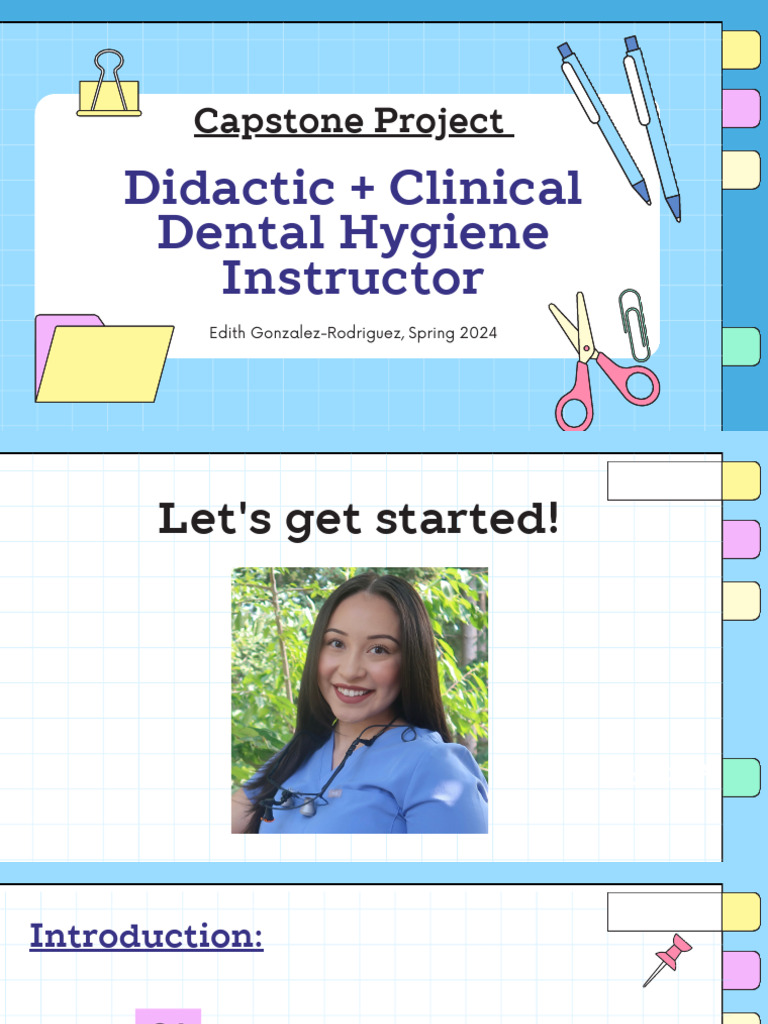 Capstone 1 | PDF | Dental Hygienist | Lecture