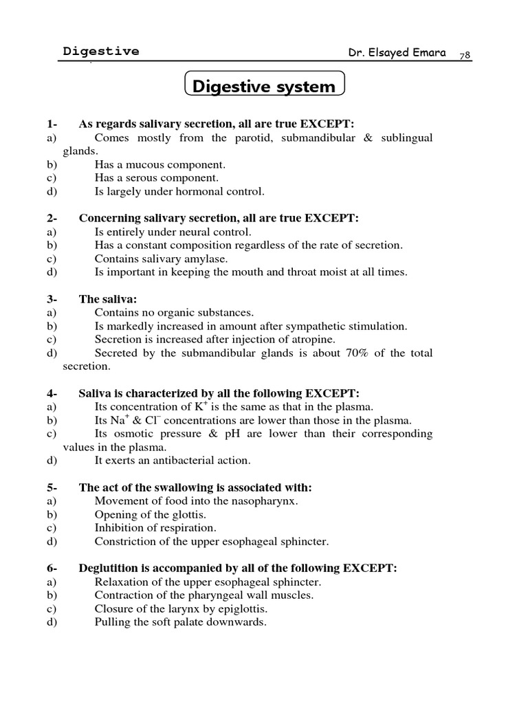 GIT Mcqs by DR Elsayed Emara | PDF | Pancreas | Stomach