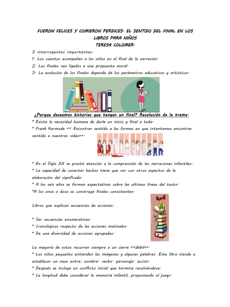 Fueron Felices y Comieron Perdices | PDF | Narración | Ciencias del ...