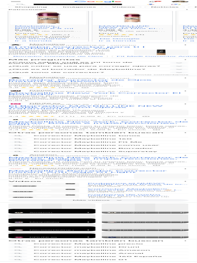 Corrector Maybelline - Buscar Con Google | PDF | Productos cosméticos | Artículos de tocador