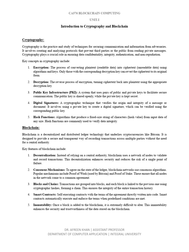 Unit-1_Part -1 | PDF | Peer To Peer | Public Key Cryptography