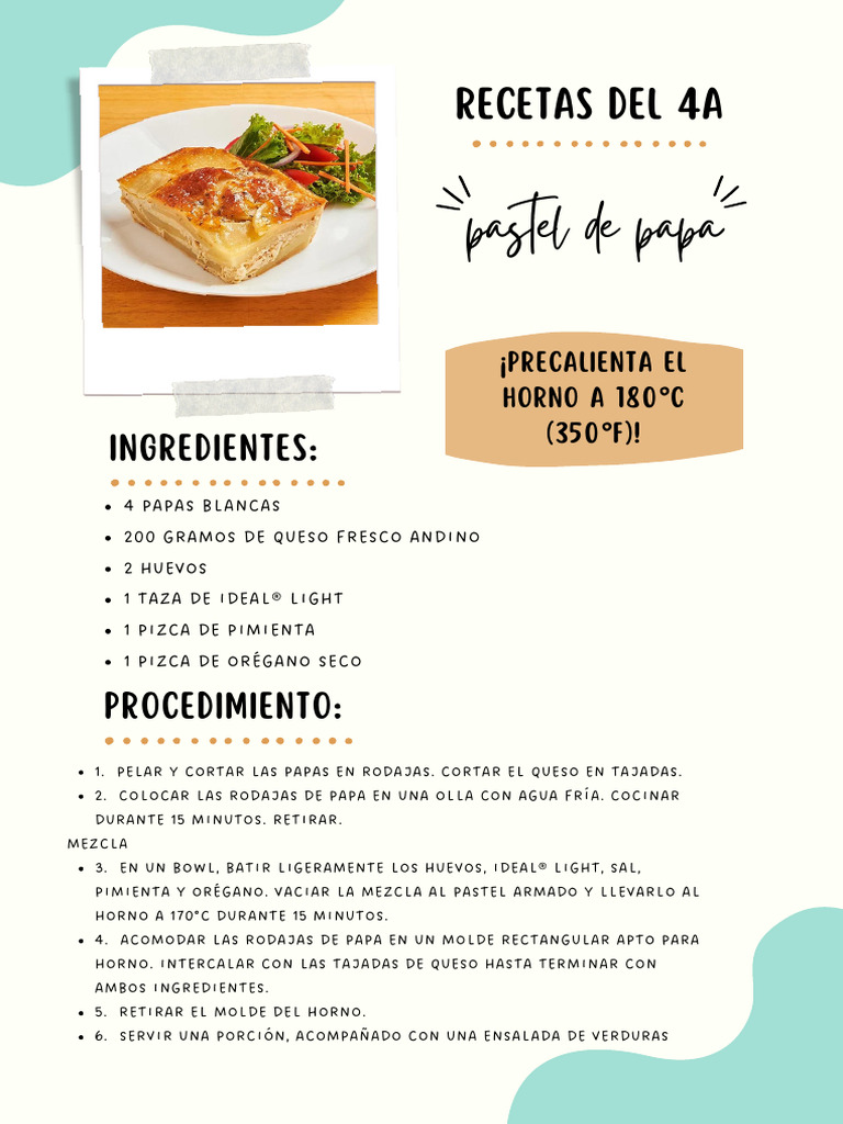 Pastel de Papa | PDF