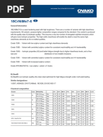 30CrNiMo8 Steel Data Sheet | PDF | Strength Of Materials | Heat Treating