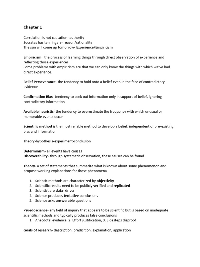 Review Sheet For Experimental Exam1 | PDF | Level Of Measurement ...