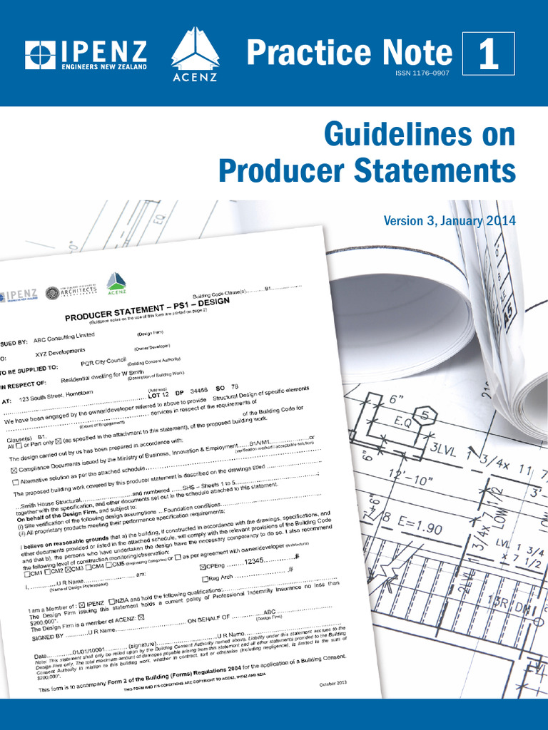 PN01 Guidelines On Producer Statements | PDF | Insurance | Audit