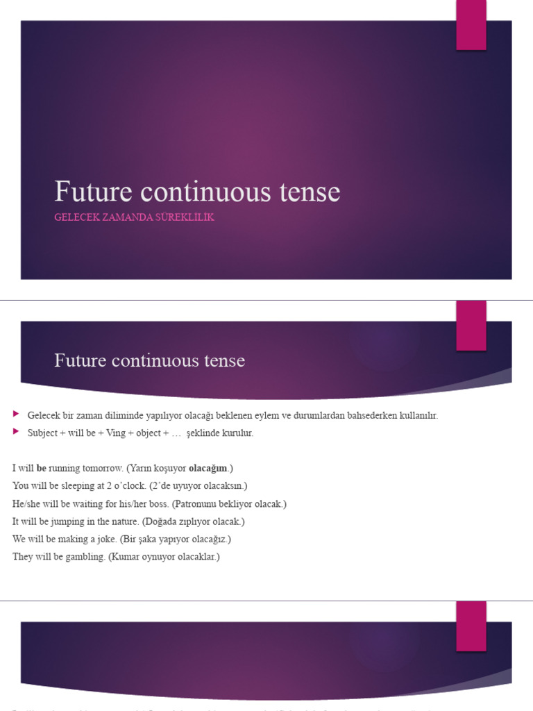 Future+Continuous+Tense | PDF
