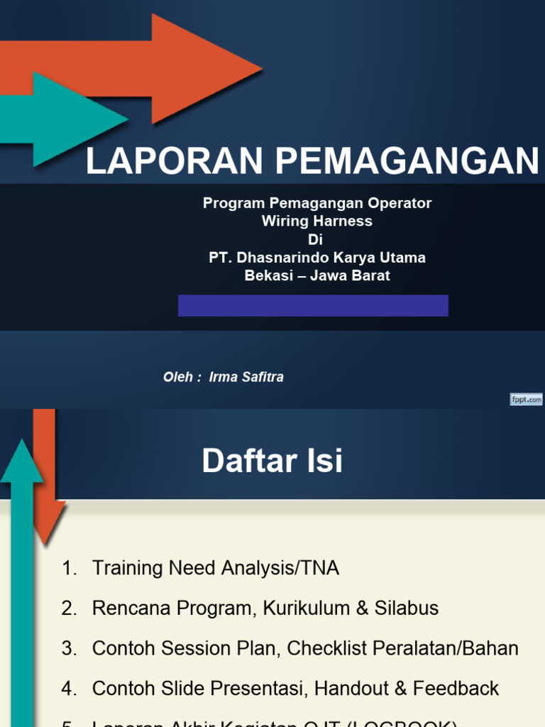 07 Irma - PowerPoint- Laporan OJT- Magang | PDF