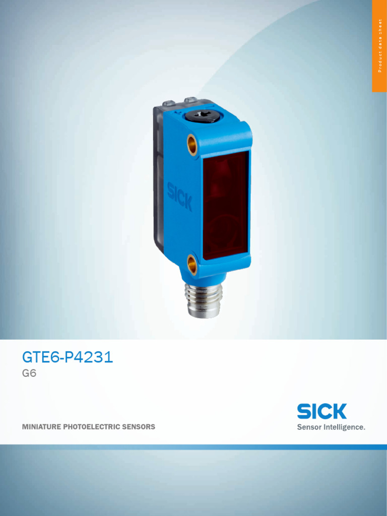 Datasheet GTE6-P4231 1065730 en | PDF | Photoelectric Effect ...