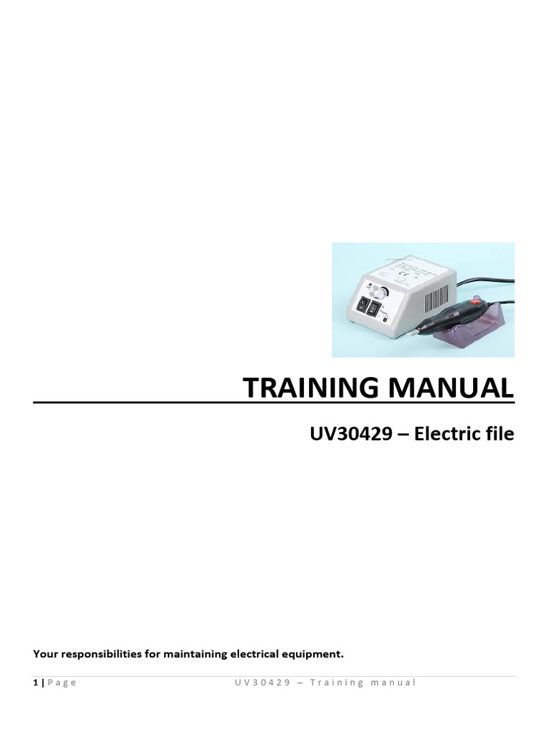 UV30429 Electric File | PDF | Nail (Anatomy)