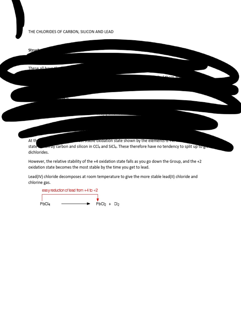 Chemical reactions of group IV elements (3) Compressed | PDF | Hydroxide | Acid