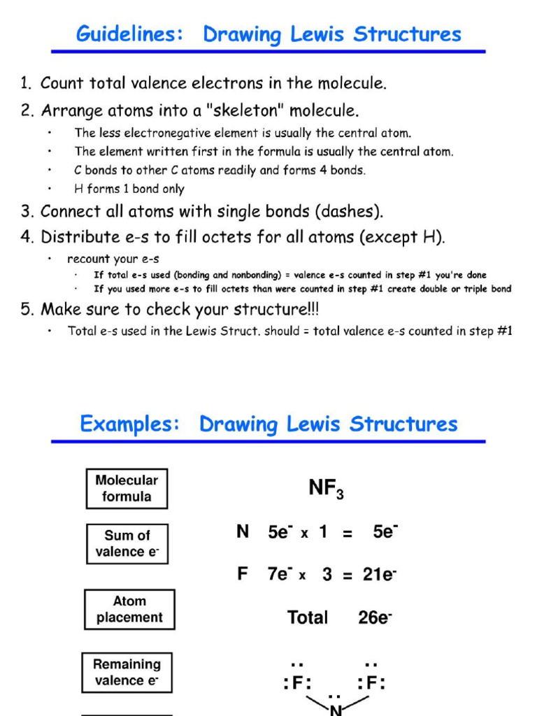 Lewis Structure | PDF