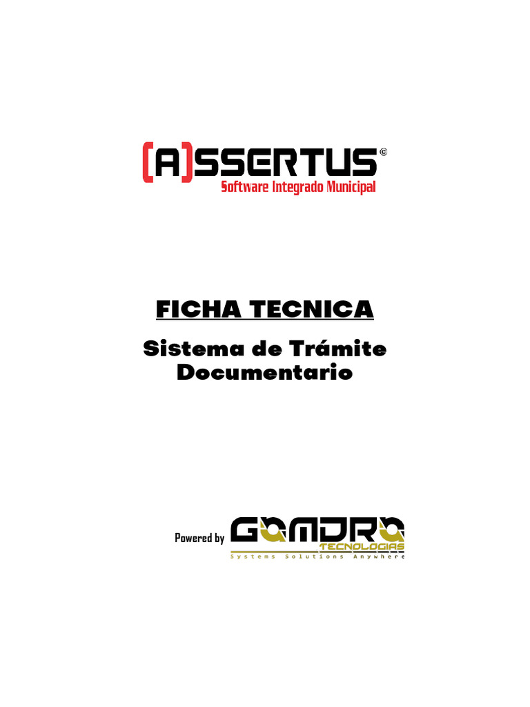 Ficha Técnica Del Sistema de Tramite Documentario (F) | PDF | Microsoft Windows | Software