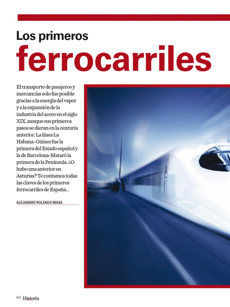 Los Primeros Ferrocarriles en España | PDF | Transporte ferroviario | Cuba